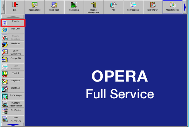 Opera PMS. Revenue de Lavandería | GOBERNANTA´S BLOG